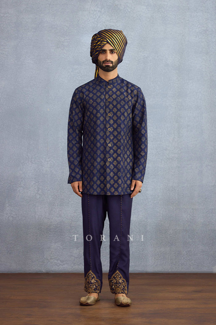 Behare Azure kurta Set – Torani India