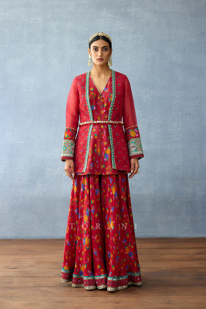 Dil Surkh Saafia Co-ord Set – Torani India