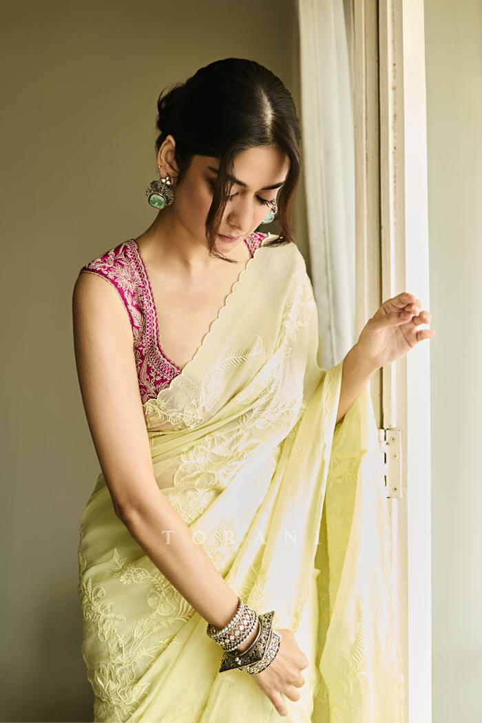 SALE - Kasmai Pankhuri Saree – Torani India