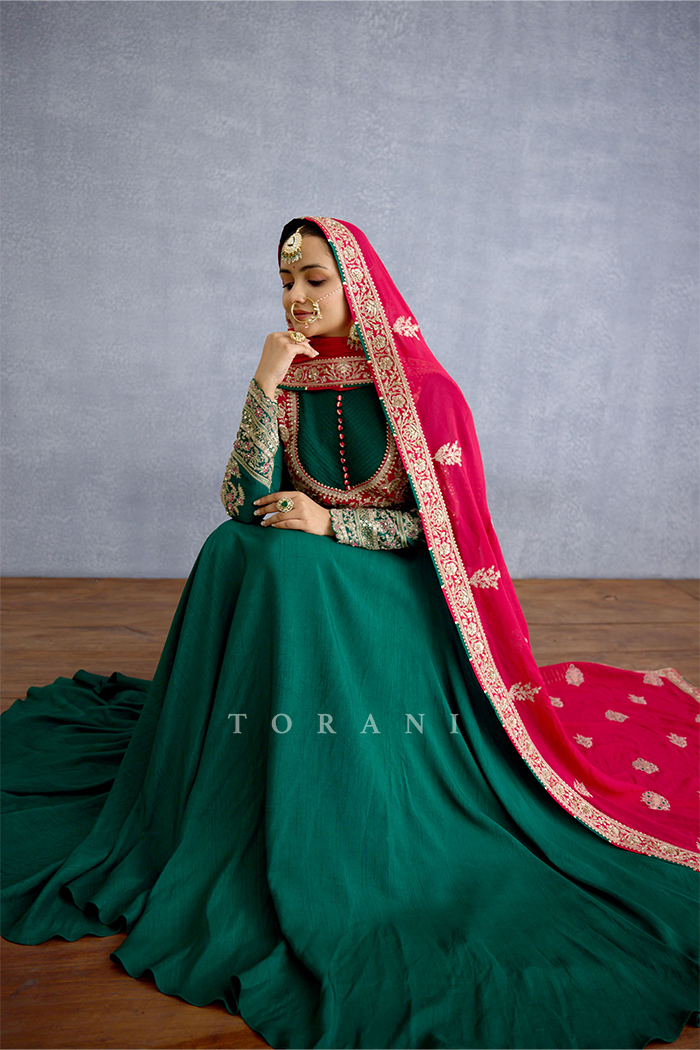 Yashm Mahsa Anarkali Set – Torani India