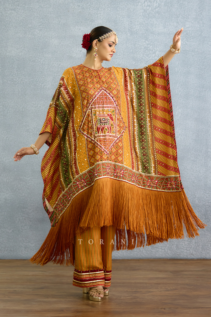 Kanak Bhamini Kaftan Set – Torani India