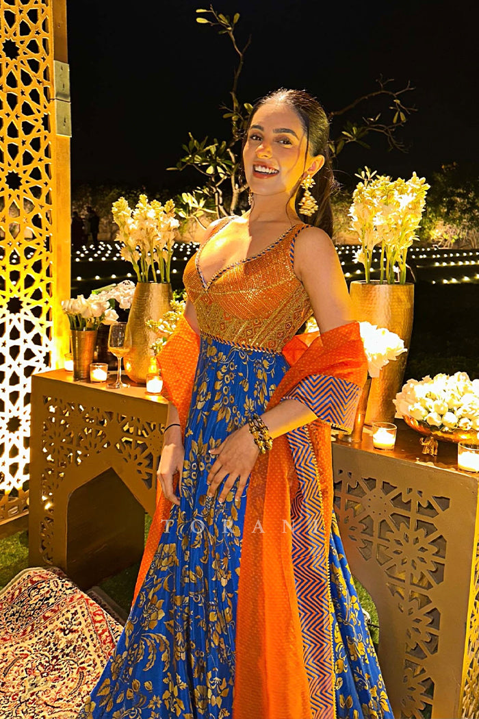 Simran Batra In Our Rang Shyam Raabia Anarkali Set – Torani India