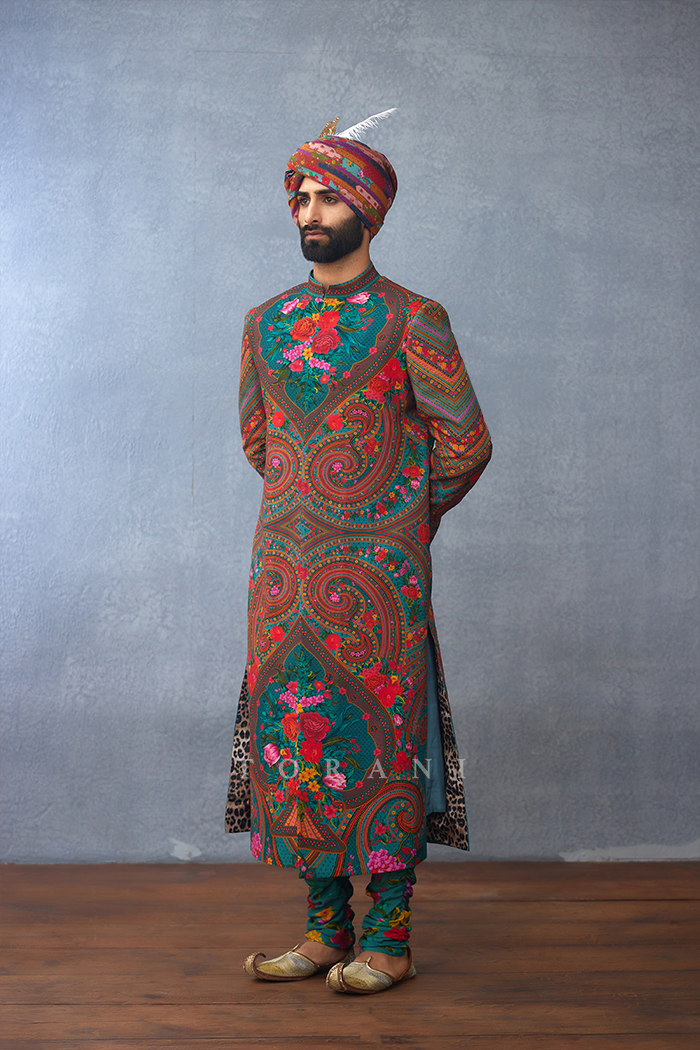 Dil Nawaz Riyaz Sherwani Set – Torani India
