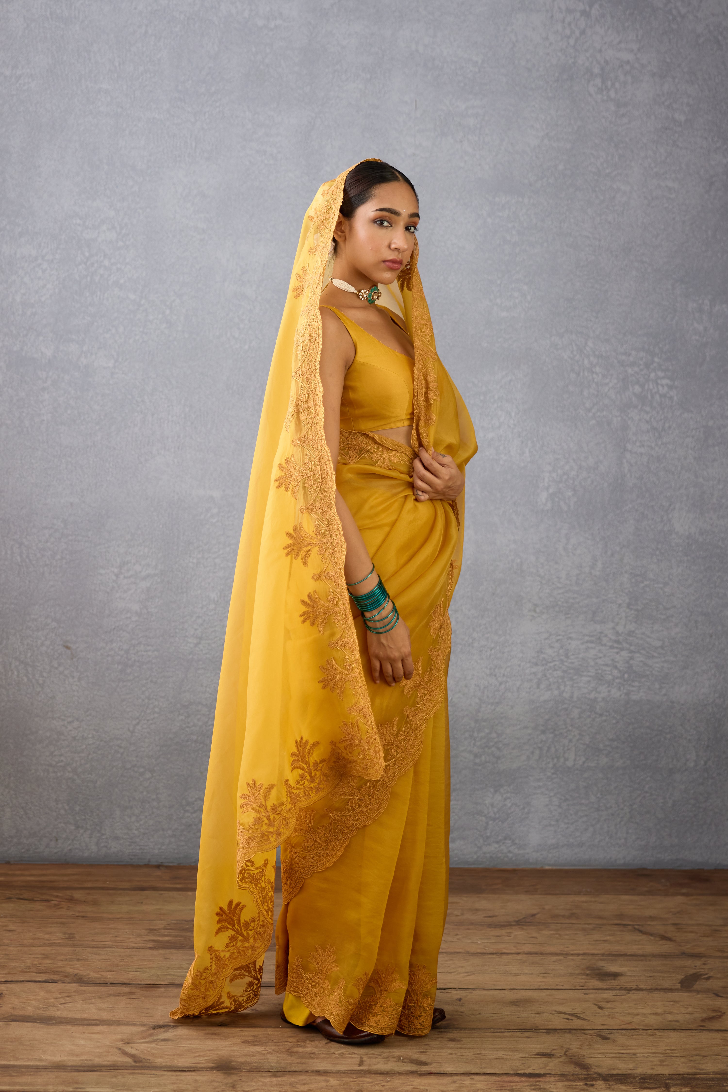Sunehra Afrah Saree – Torani India