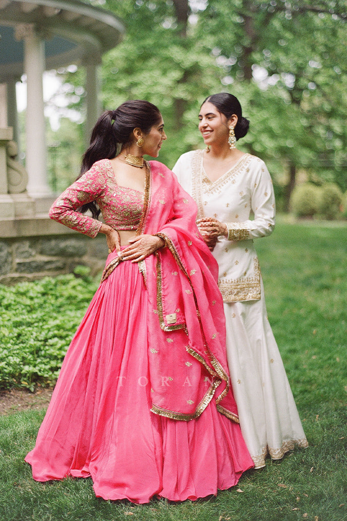 Galaxy Gill in our Custom Rang Rani Lehenga Set – Torani India
