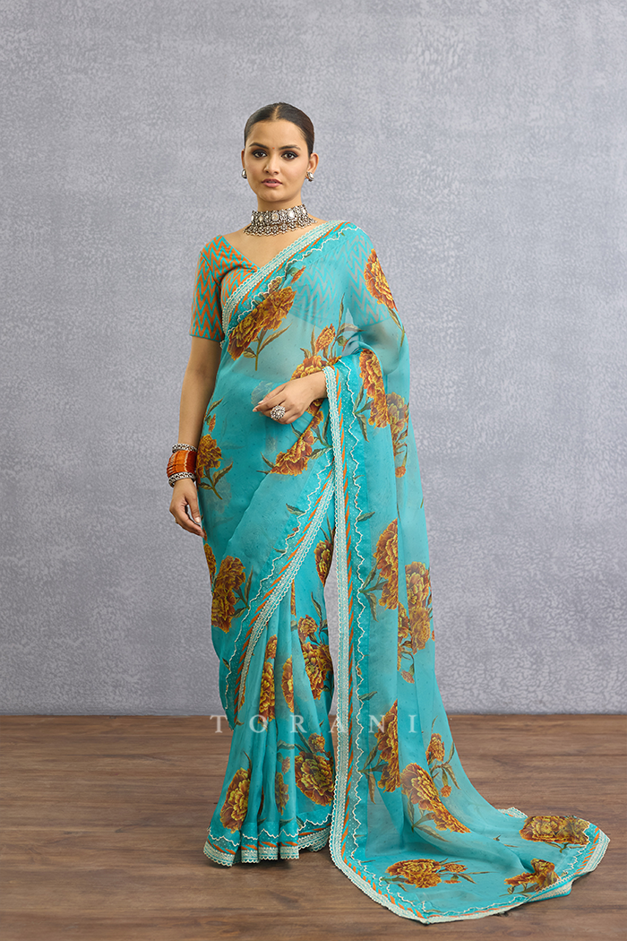 Firoza Raasika Saree – Torani India