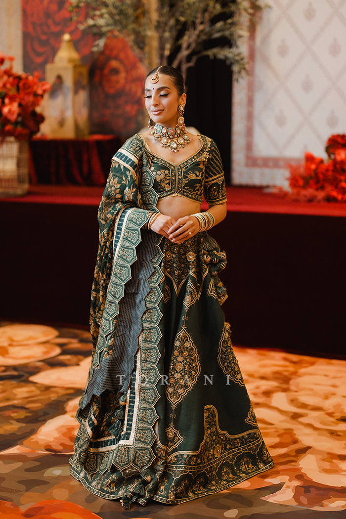 Manreet Randhawa In Our Custom Mahnaz Lehenga Set – Torani India