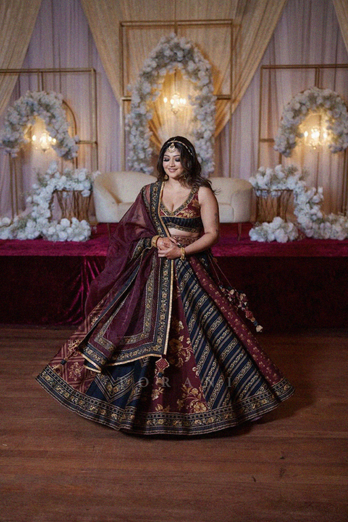 Gauri Kumar in our Custom Gulnar Khurshid Lehenga Set – Torani India