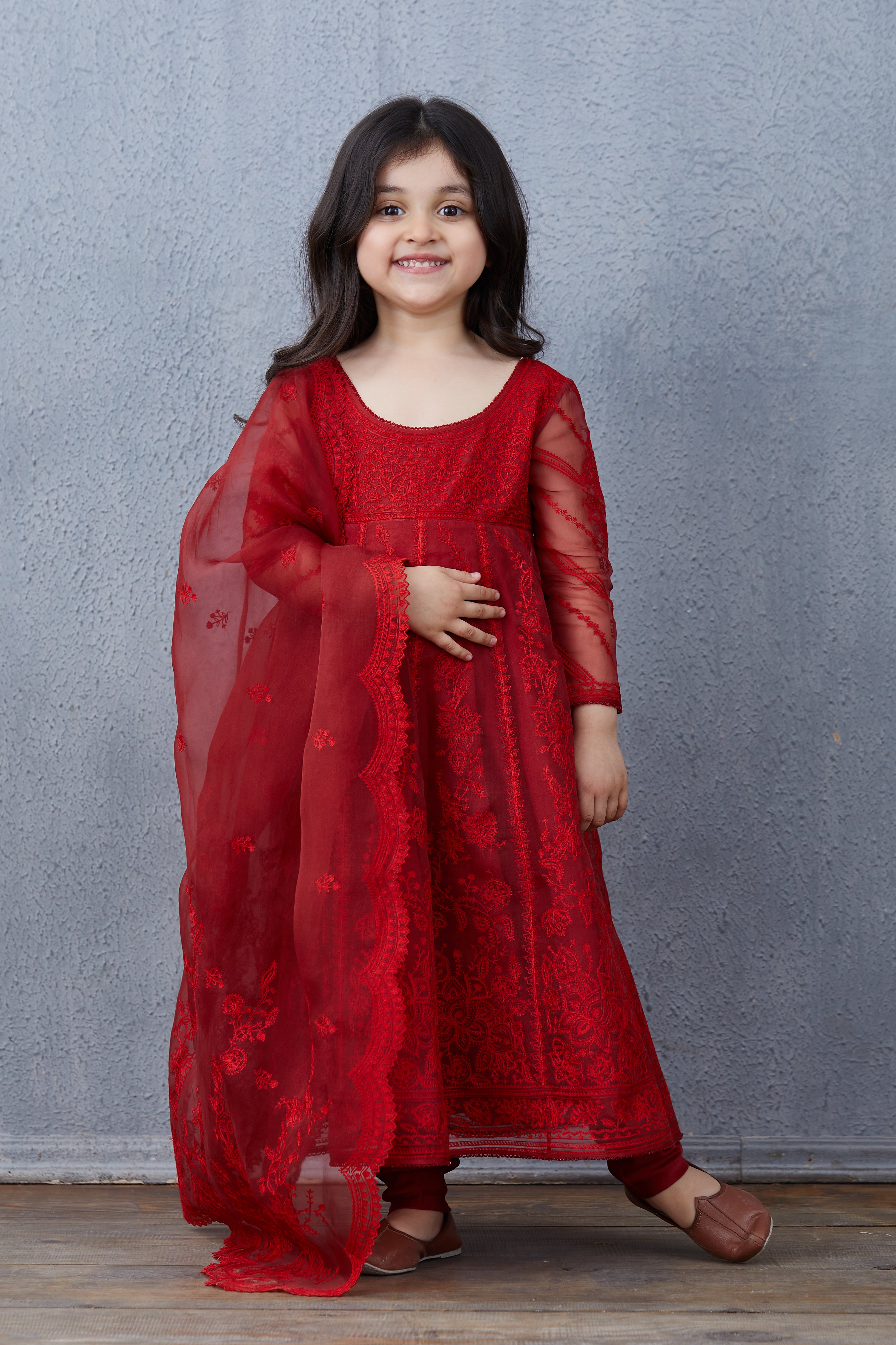 Surkh Paavni Kurta Set – Torani India