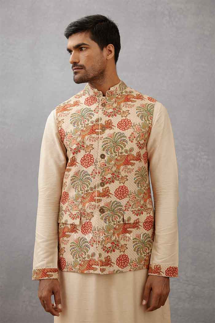 Airawata Ecru Faiz Bandi Set – Torani India